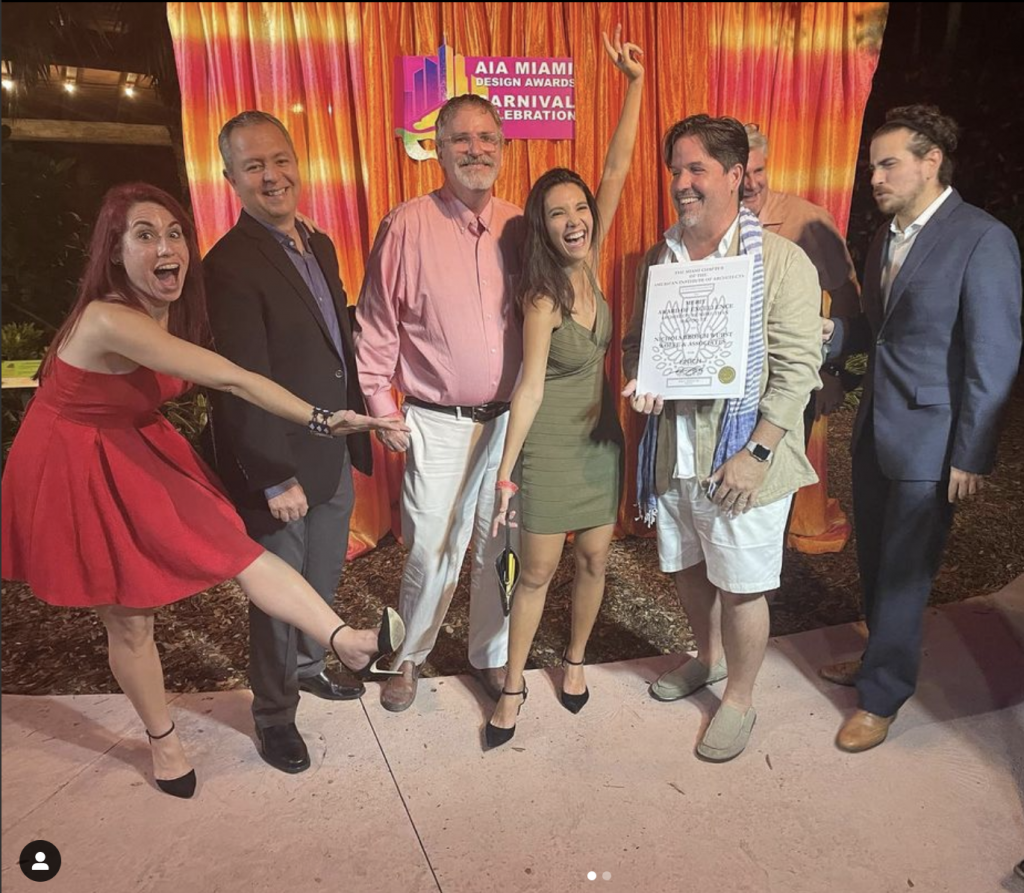 Proud moment for our NBWW team at the AIA Miami Design Awards ...