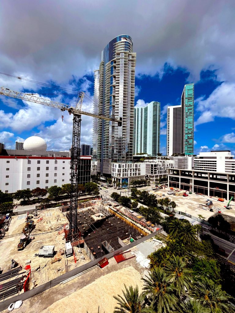 First Crane Installed At 53-Story Miami World Tower Site – The Next ...